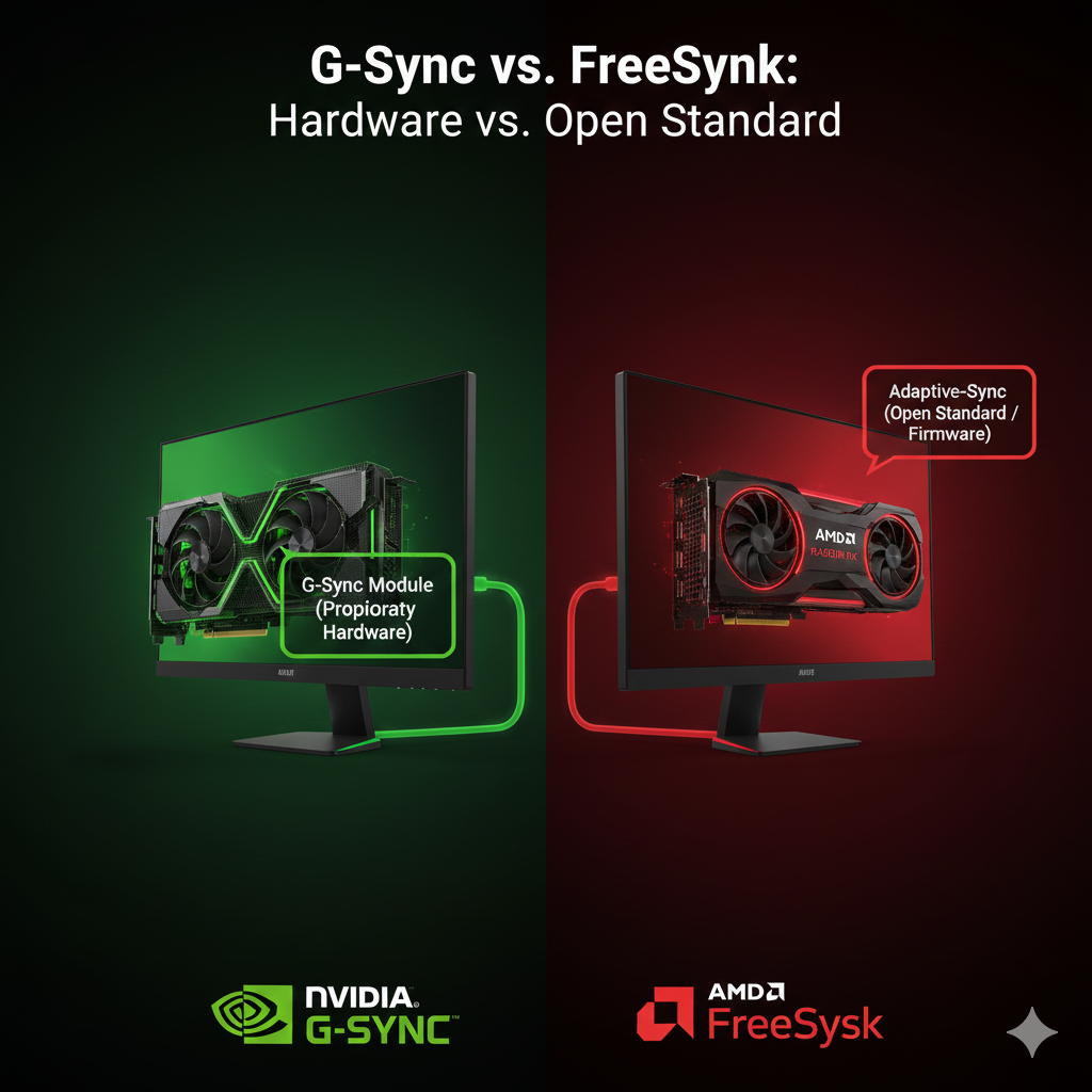 G-Sync vs FreeSync Explained | Differences, Performance & Buying Guide | Elyamama store